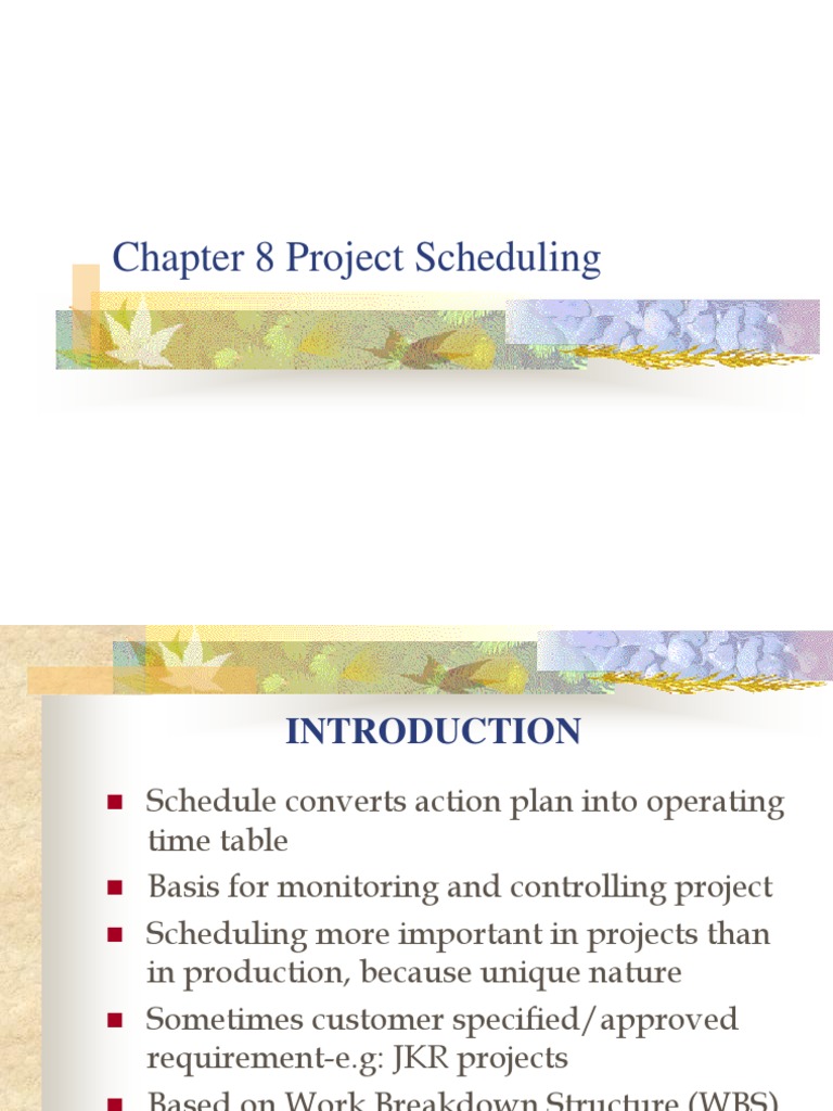 Gantt Chart and Project Scheduling Basics | PDF | Operations Research ...