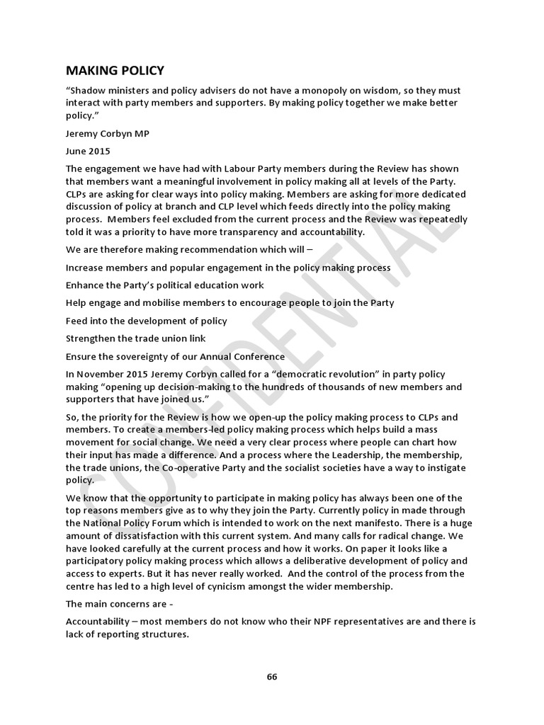 17 Making Policy | PDF | Policy | Labour Party (Uk)