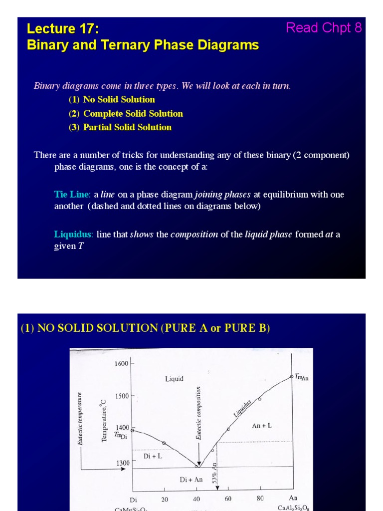 Binary and Ternary Phase Diagrams | PDF | Phase Diagram | Magma