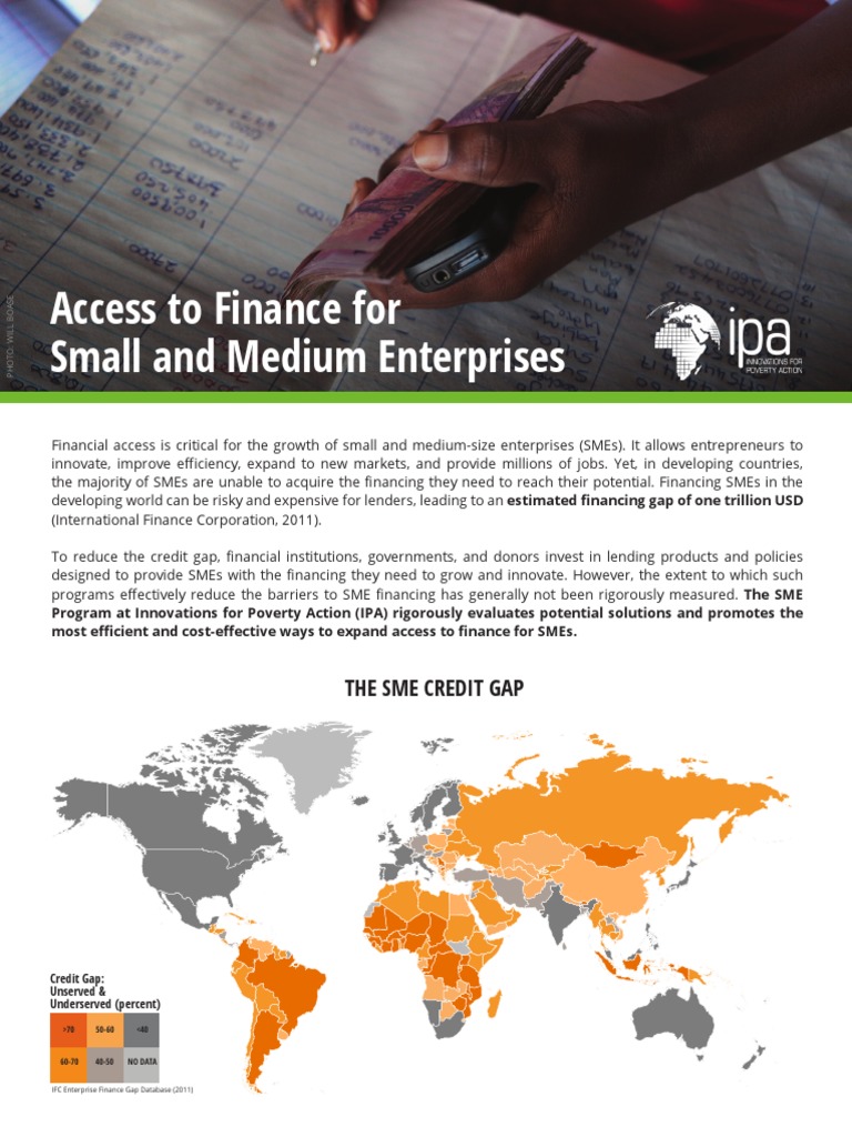 Access To Finance For Small and Medium Enterprises: The Sme Credit Gap ...