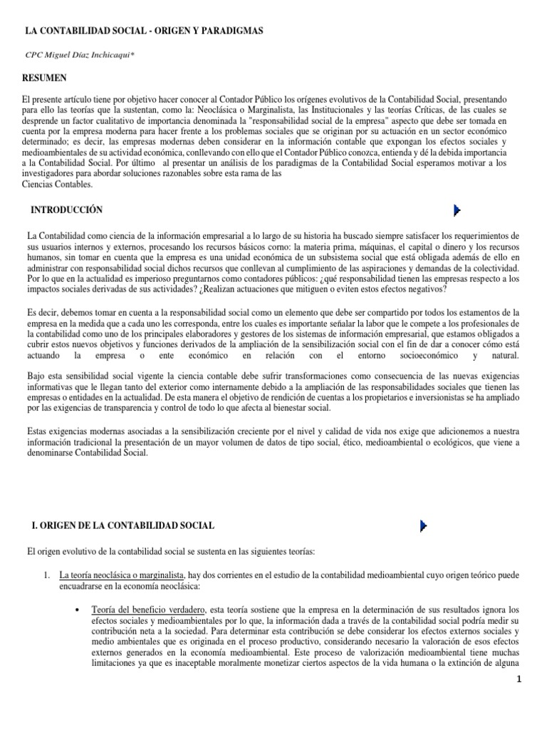 La Contabilidad Social | PDF | Contabilidad | Sociedad