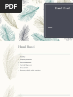 Haul Road Design and Maintenance Guide | PDF | Road | Tire