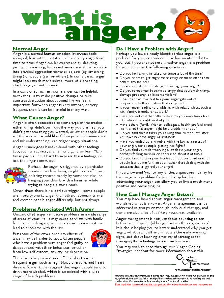 Info-What Is Anger PDF | Download Free PDF | Anger | Action (Philosophy)