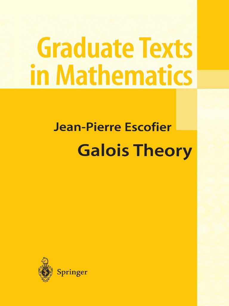 Galois Theory | PDF | Field (Mathematics) | Group (Mathematics)
