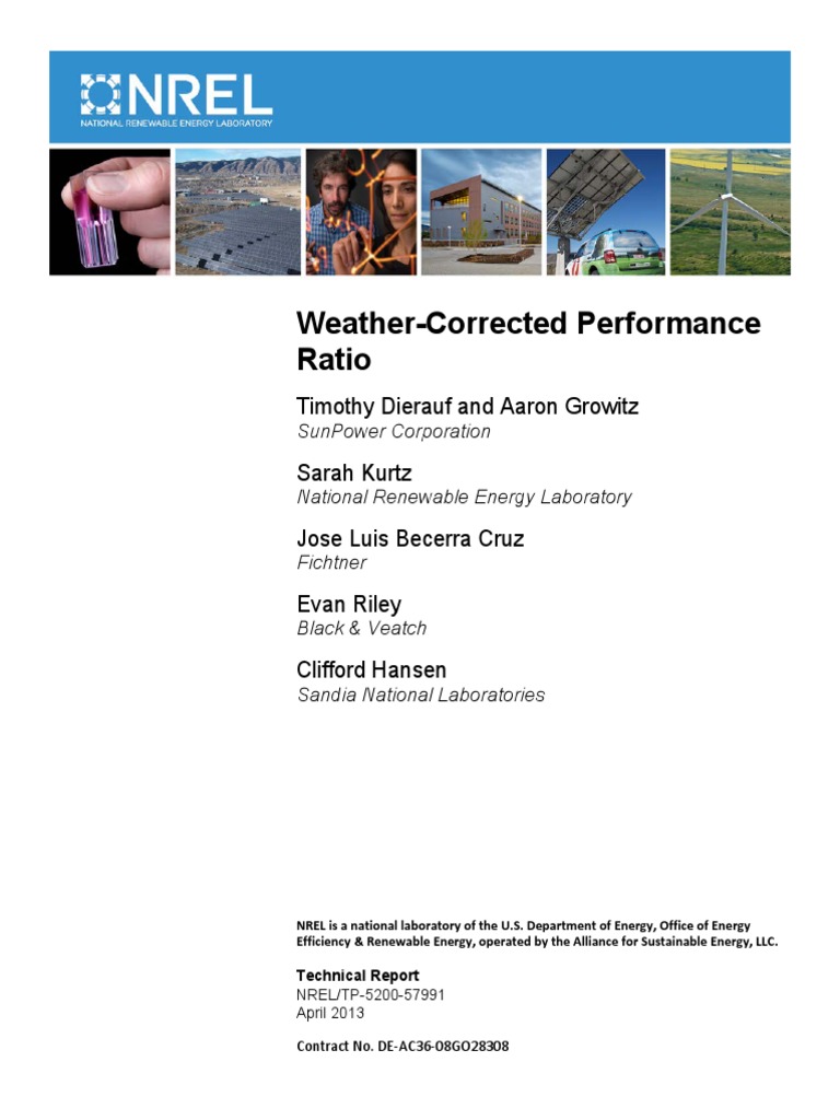 Weather Corrected PR | PDF | Photovoltaics | Photovoltaic System