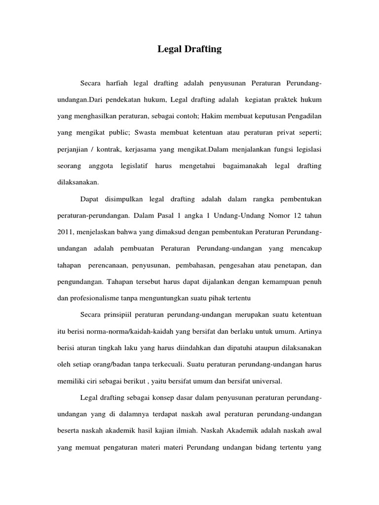 Legal Drafting | PDF