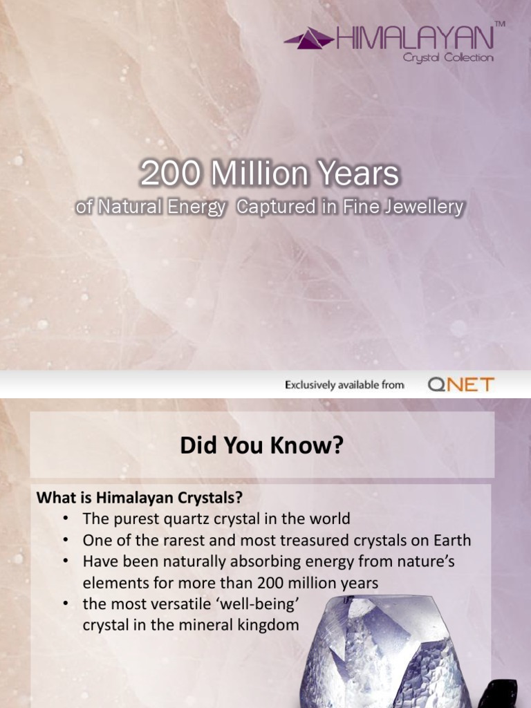 Presentation Himalayan Crystal Collection en | PDF | Jewellery | Jewelry