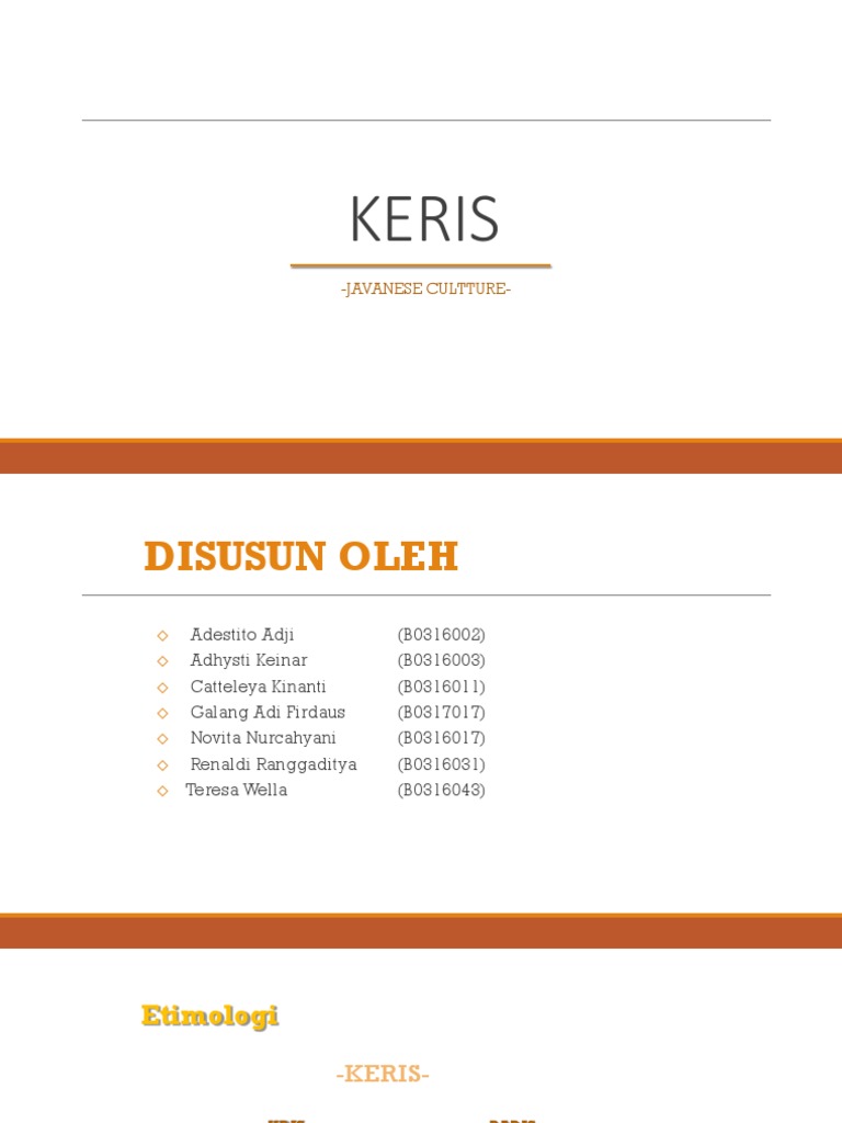 Sejarah dan Makna Keris Jawa | PDF