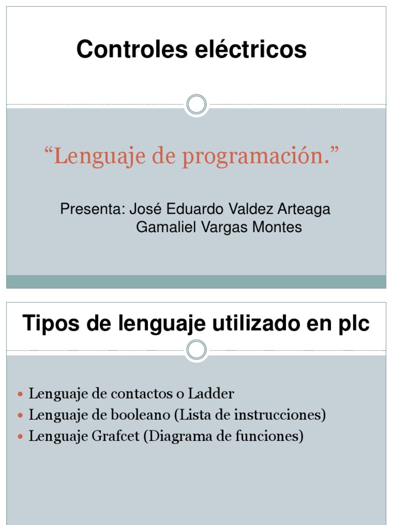 Ce - U6 - Grupo - B - Exp - Lenguaje de Programacion | PDF | Lenguaje ...