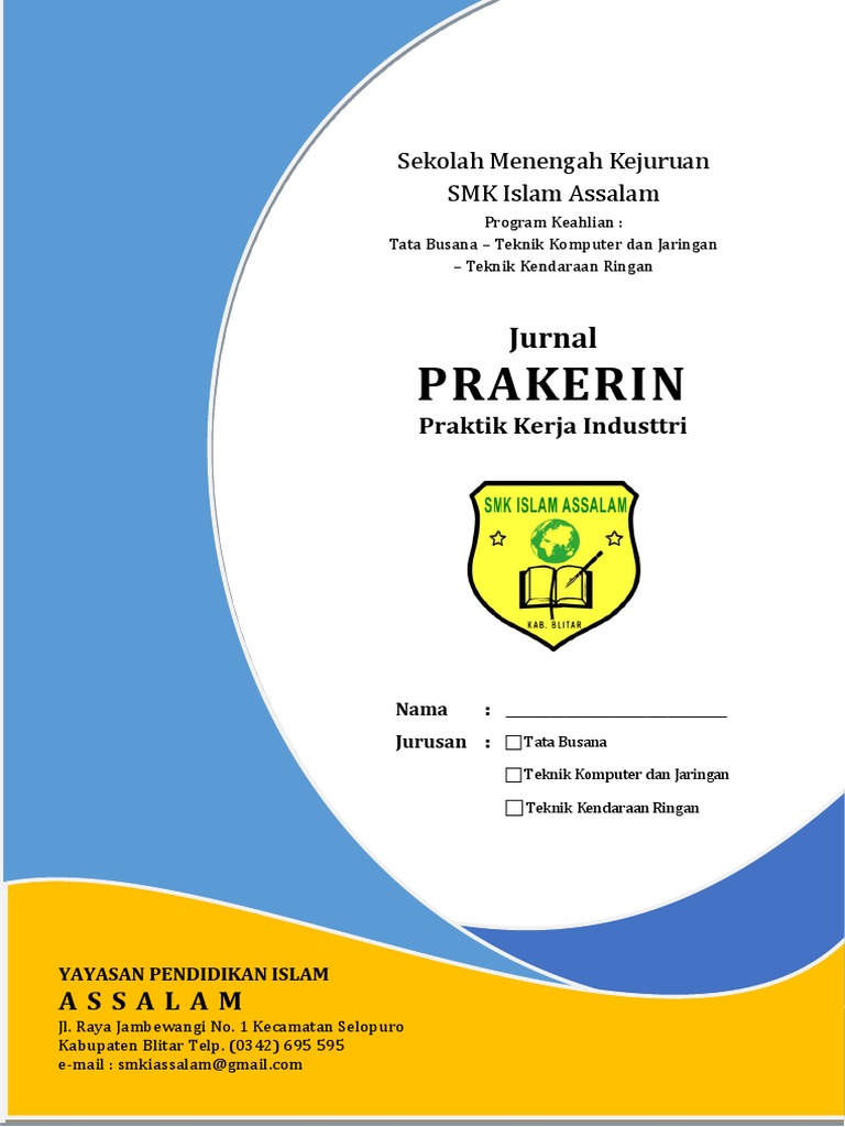 Cover Jurnal Prakerin | PDF