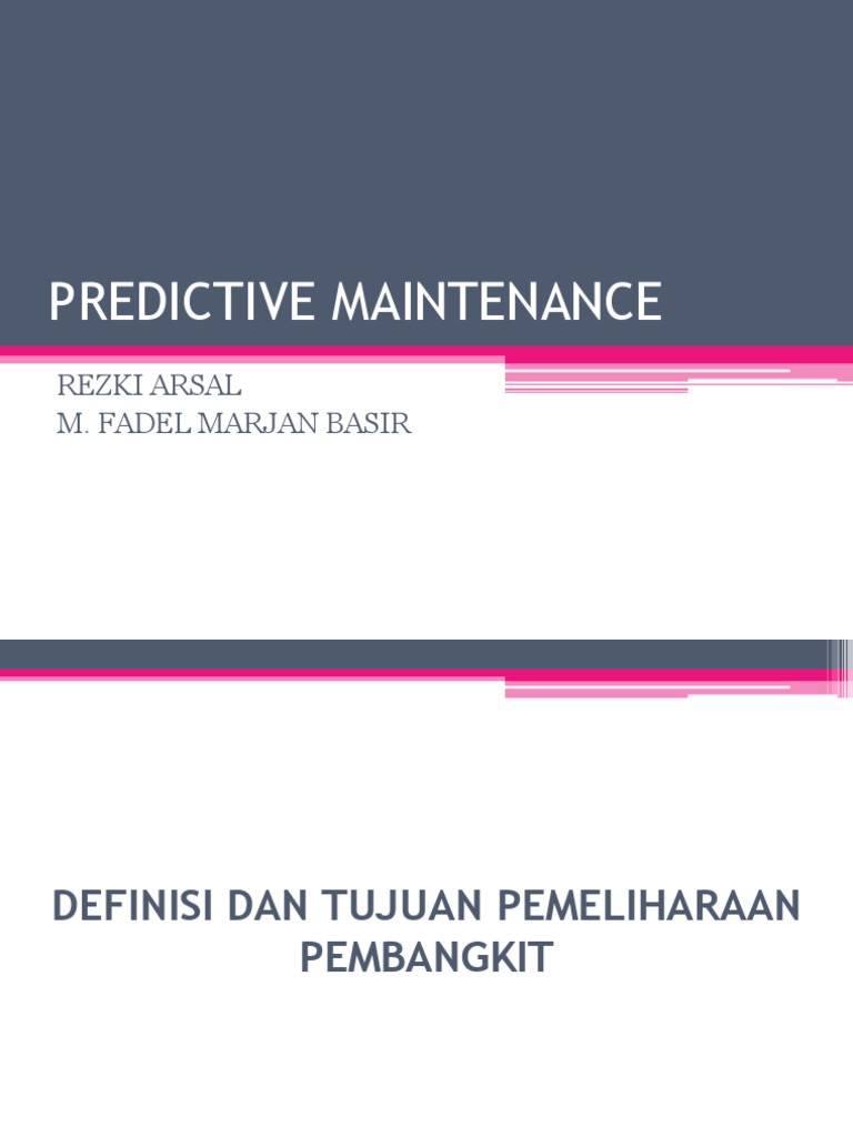 Predictive Maintenance