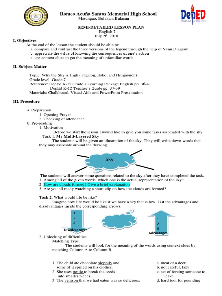 Lesson Plan First Quarter | PDF | Cognition | Cognitive Science