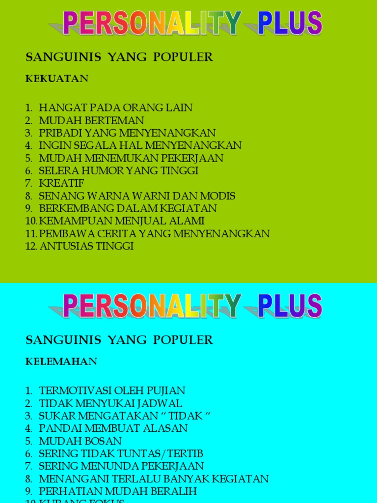 Personality Plus | PDF