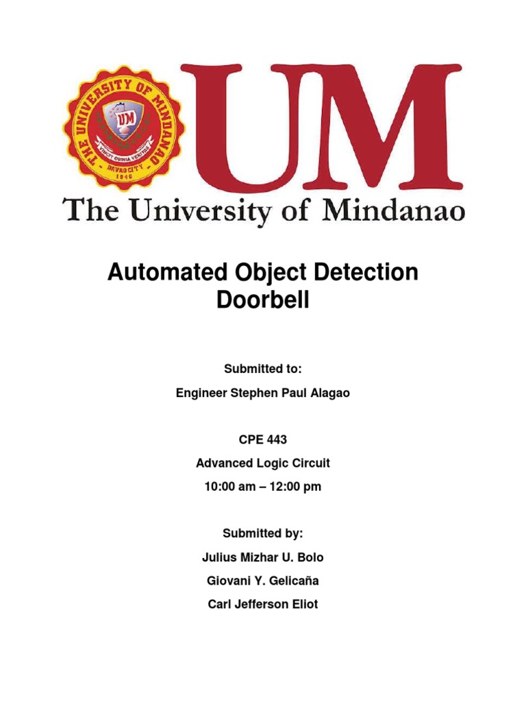 Automatic Object Detection Doorbell | PDF | Operational Amplifier ...
