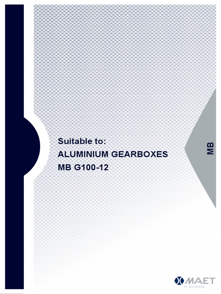 MB G100-12 | PDF | Manual Transmission | Vehicles