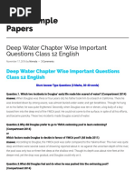 Class 12 English: Deep Water Q&A | PDF | Swimming | Fear