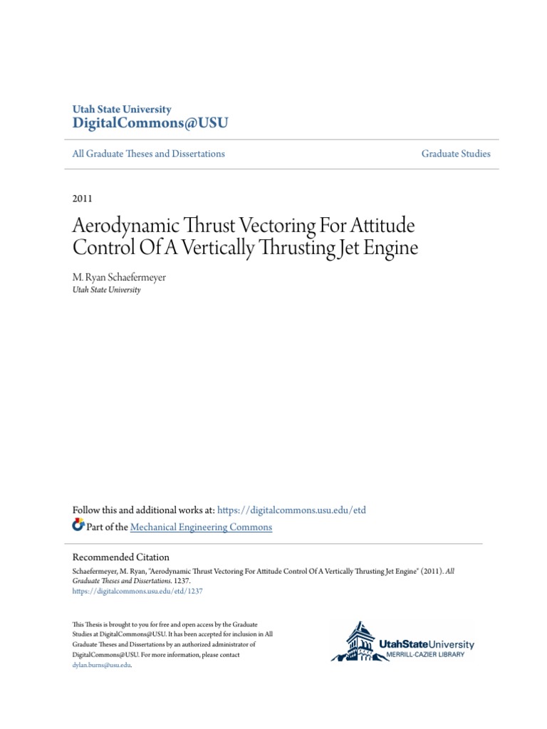 Aerodynamic Thrust Vectoring For Attitude Control of A Vertically | PDF ...