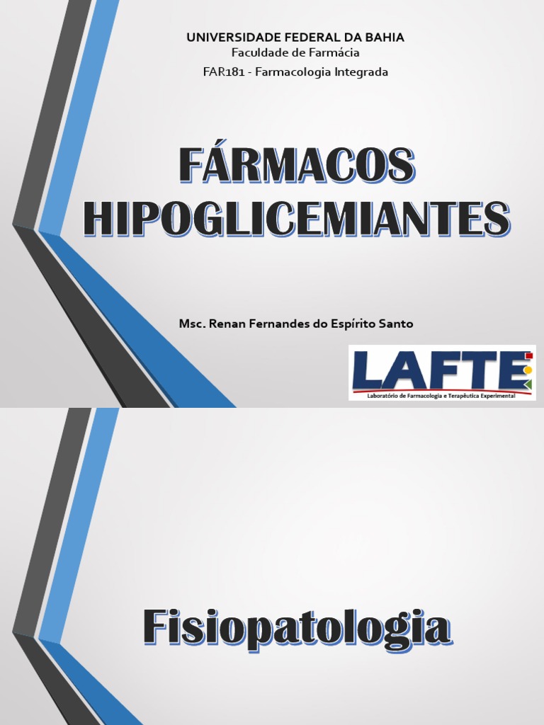 Farmacologia dos Hipoglicemiantes | PDF | Diabetes mellitus | Insulina