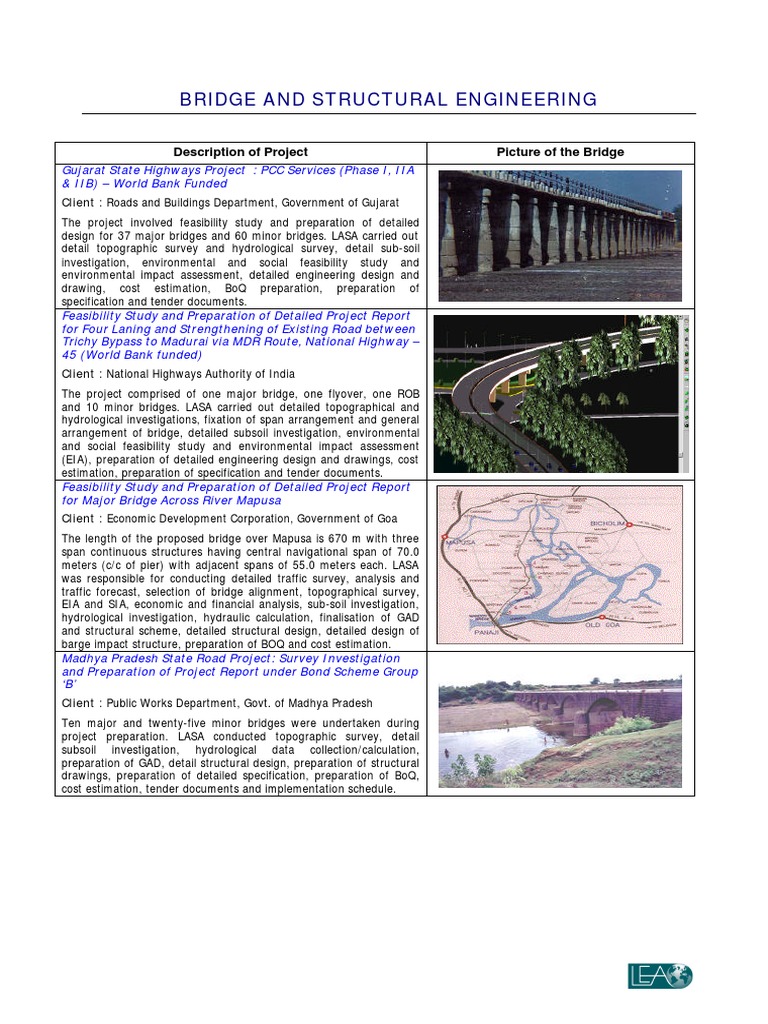 Bridge and Structural Engineering | PDF | Project Management | Road