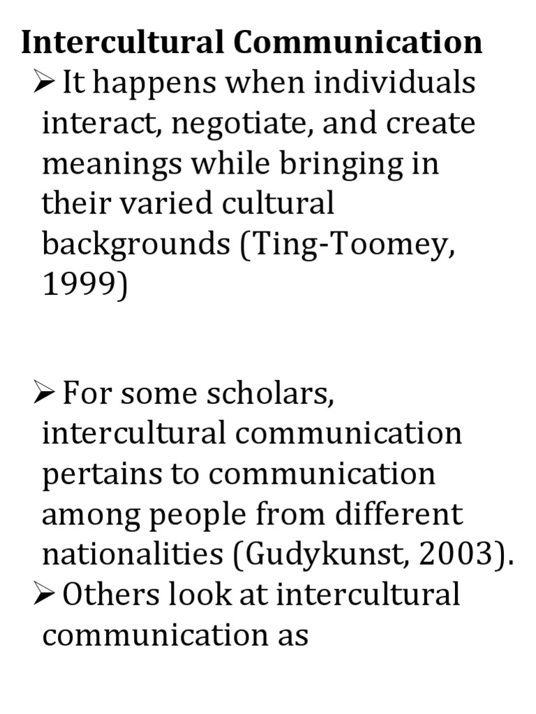 Understanding Intercultural Communication | PDF | Cross Cultural ...
