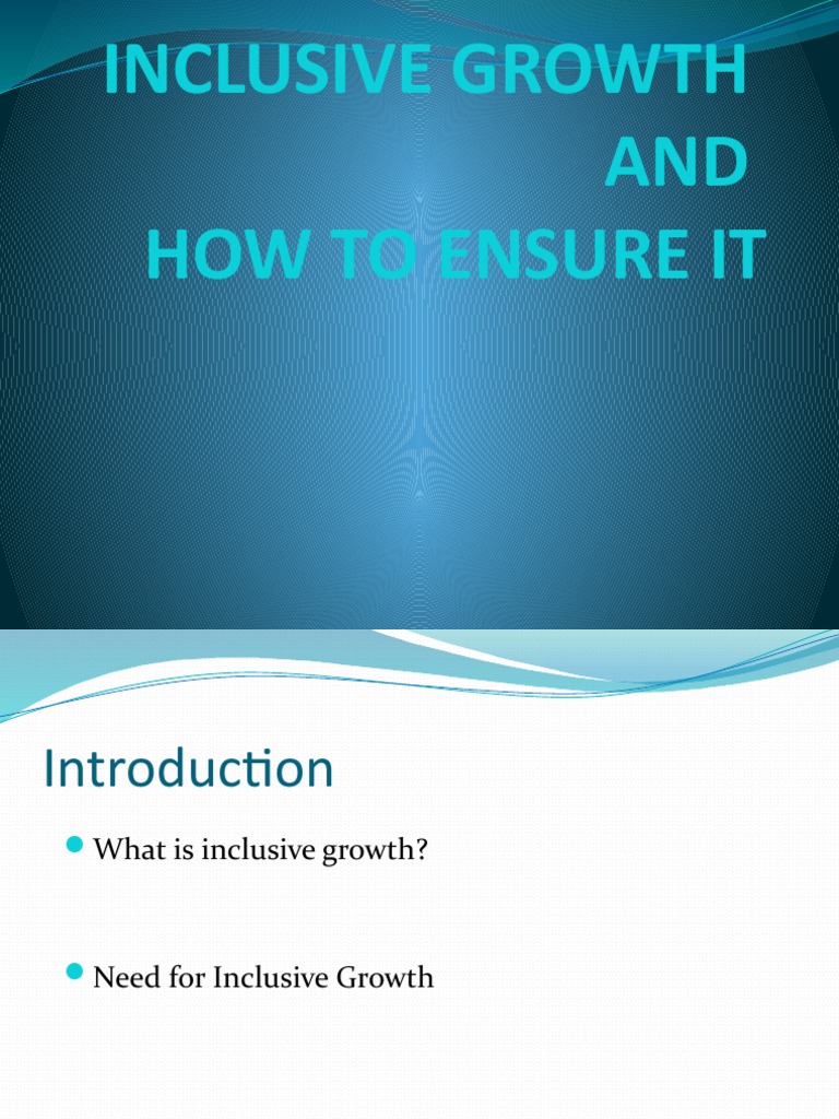 Ensuring Inclusive Growth in India | PDF | Economic Growth | Employment