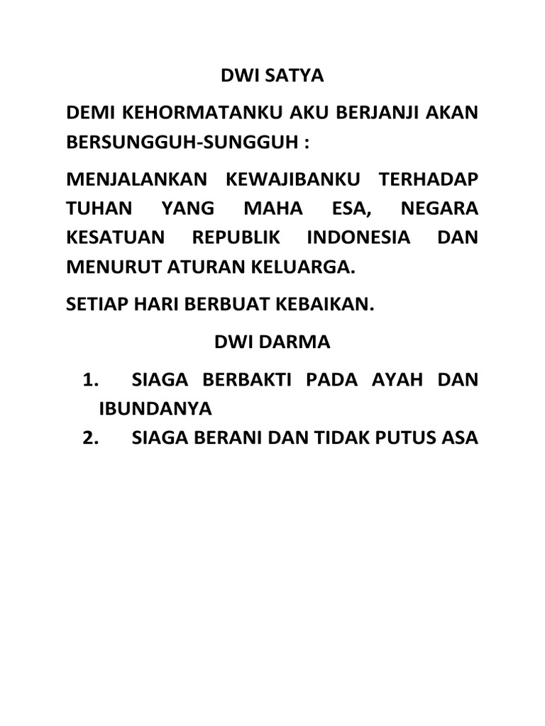Dwi Satya | PDF