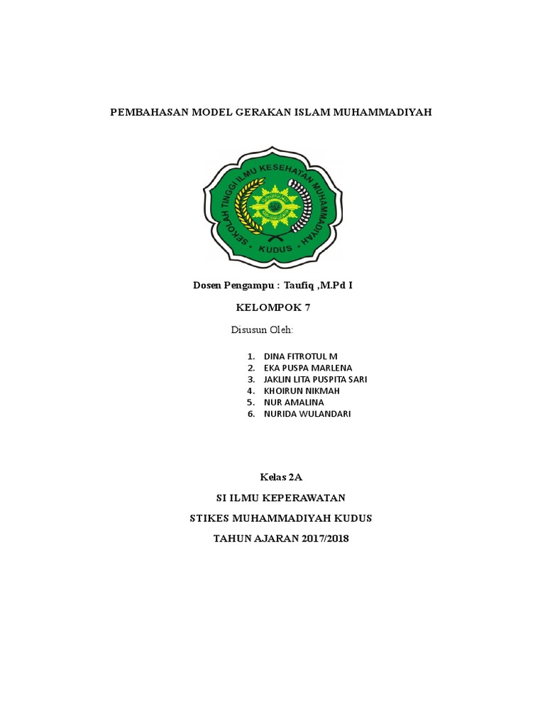KELOMPOK 7 Model Gerakan Keagamaan Muhammadiyah | PDF