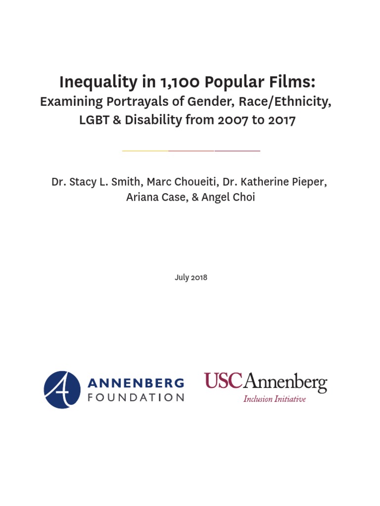 Inequality in 1100 Popular Films | PDF | Lgbt | LGBTQIA+ Studies