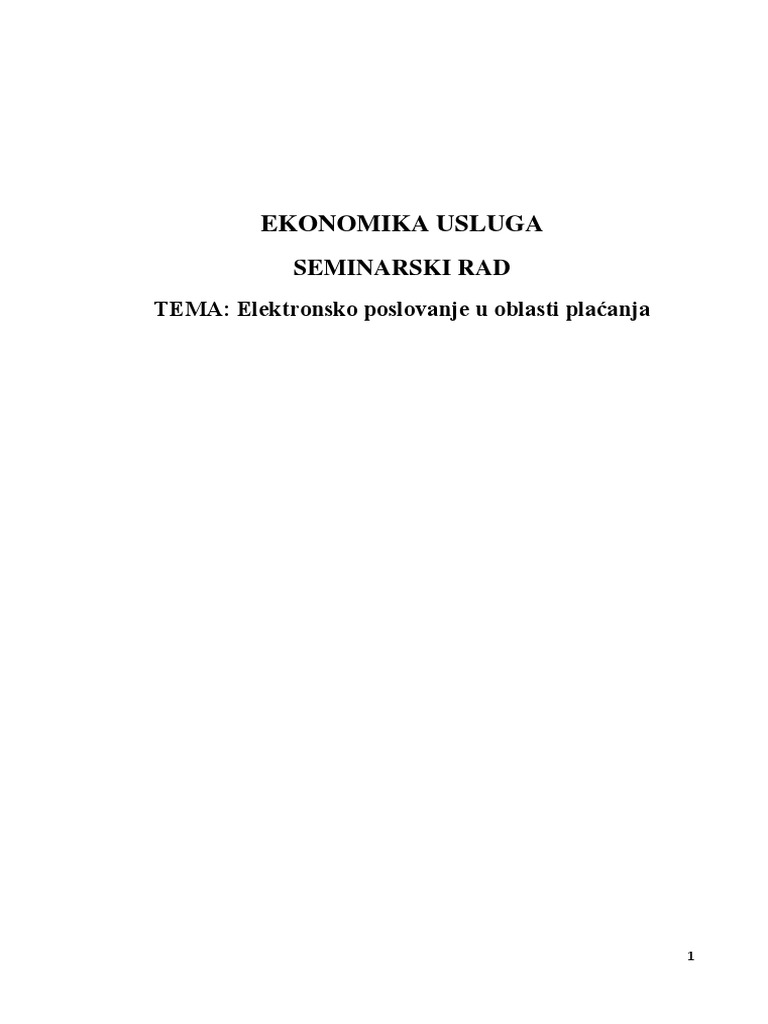 Elektronsko Poslovanje | PDF