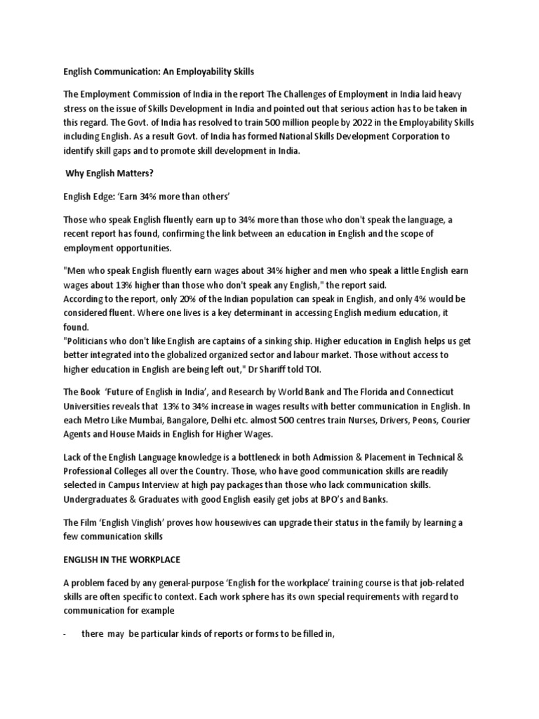 English Communication | PDF | English As A Second Or Foreign Language ...