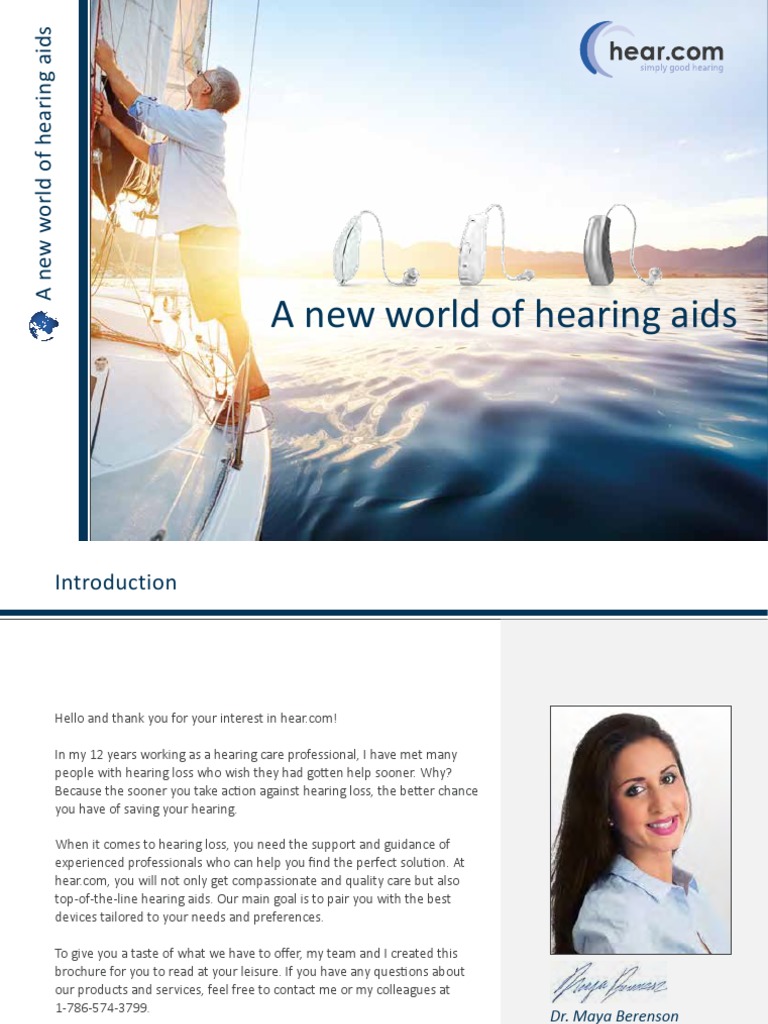 Brochure 2018 | PDF | Hearing Aid | Hearing Loss