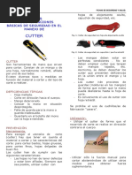 Uso Seguro y Correcto del Cutter | PDF