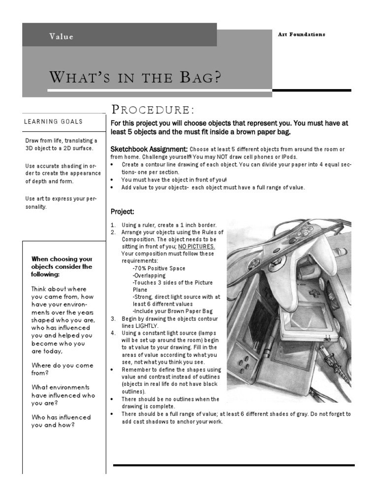 Value Still Life | PDF | Drawing | Teaching Mathematics