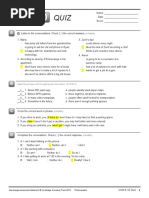 Interchange 3 - Workbook Answer Key - 5th Ed | PDF