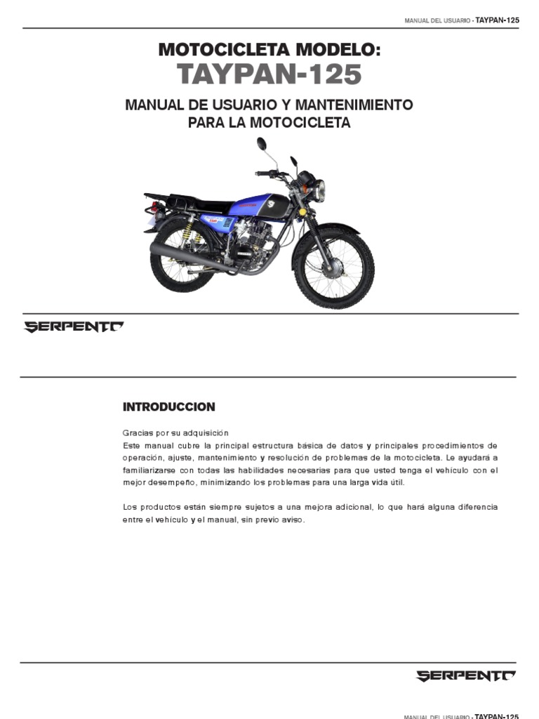 Manual Taypan 150 PDF | PDF | Carburador | Acelerador