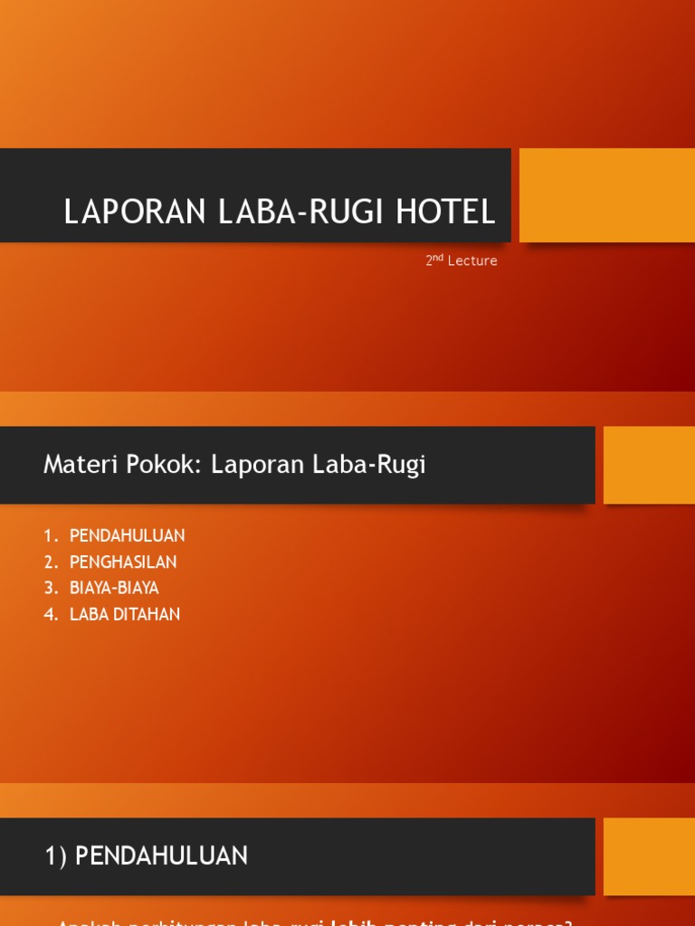 2.laporan Laba Rugi Hotel | PDF