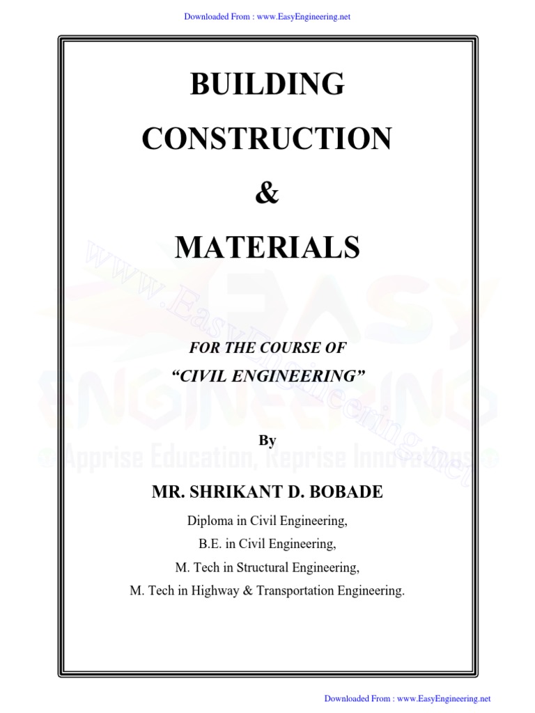 Building Construction and Materials Notes PDF | PDF | Rock (Geology ...