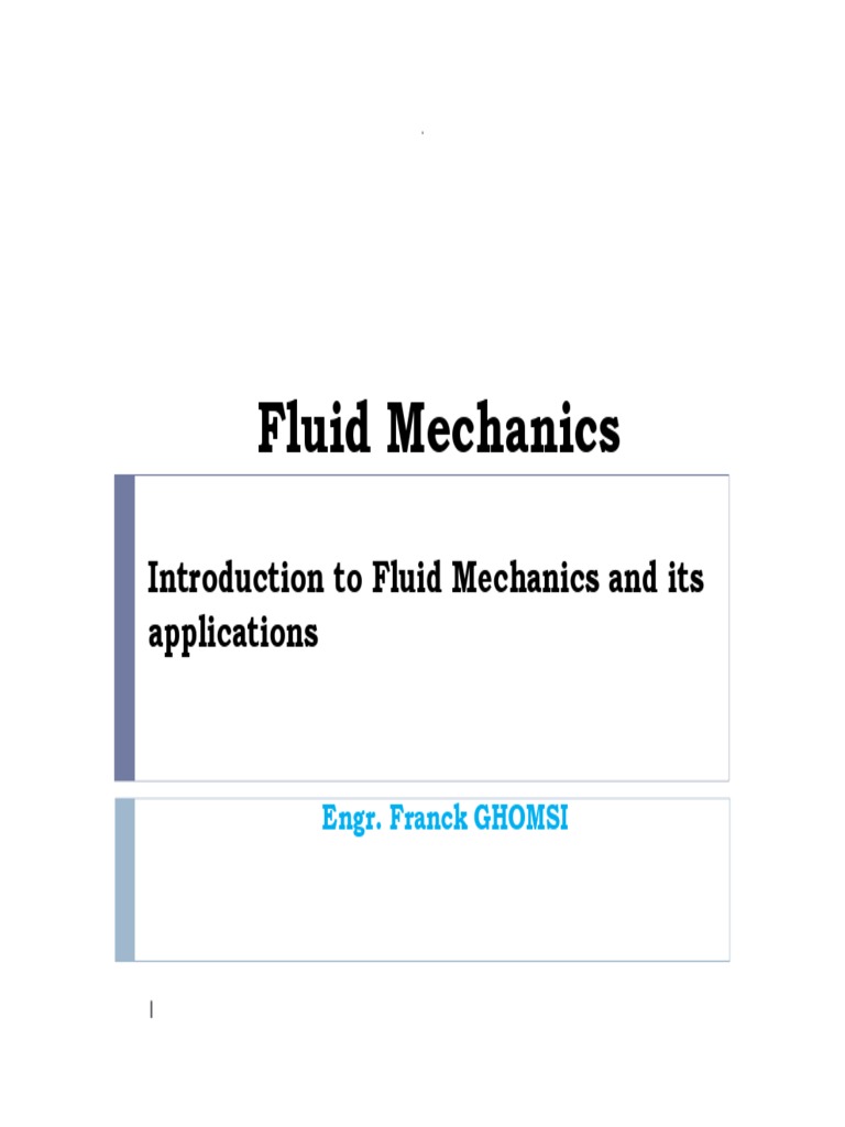 Physics Fluid Mechanics | PDF | Fluid Dynamics | Liquids