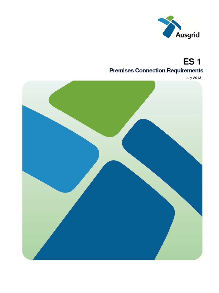 ES1 Premises Connection Requirements | PDF | Electrical Wiring | Mains ...