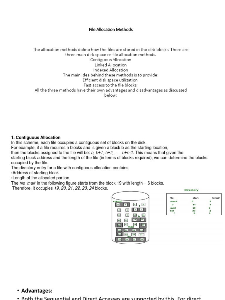 File Allocation Methods | Download Free PDF | Pointer (Computer Programming) | Computer File