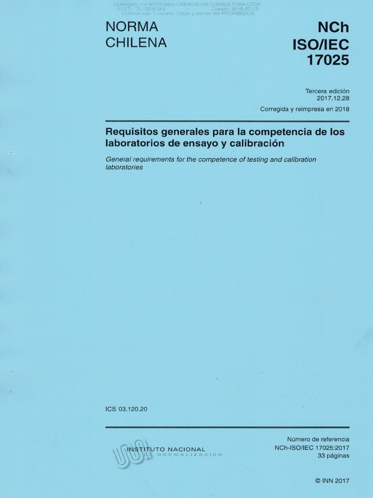 Norma ISO 17025-2017 | PDF