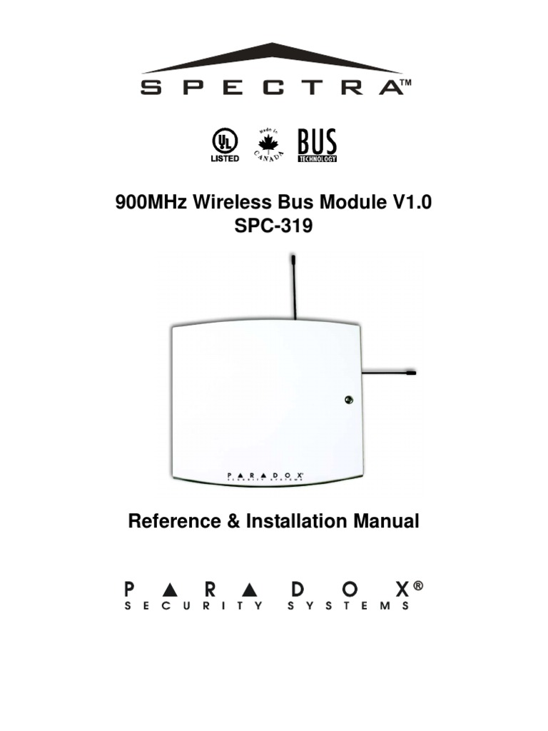 Paradox Spectra SPC 319 Programming/Reference Manual | PDF | Remote ...