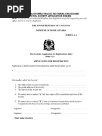 MEMART Format Tanzania | PDF | Liquidation | Banks