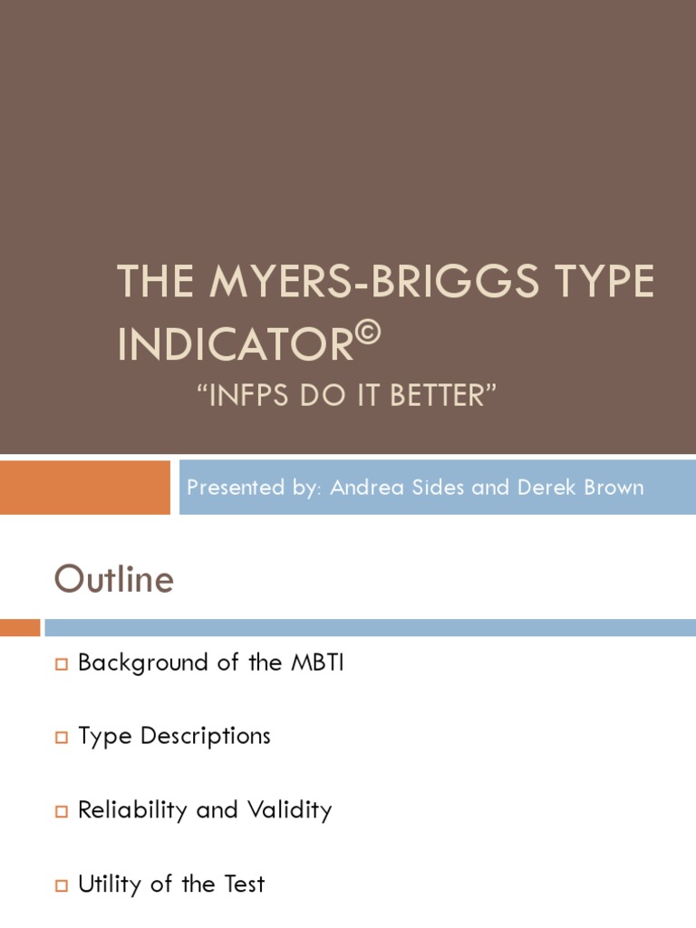 Myers-Briggs Type Indicator | PDF | Extraversion And Introversion ...