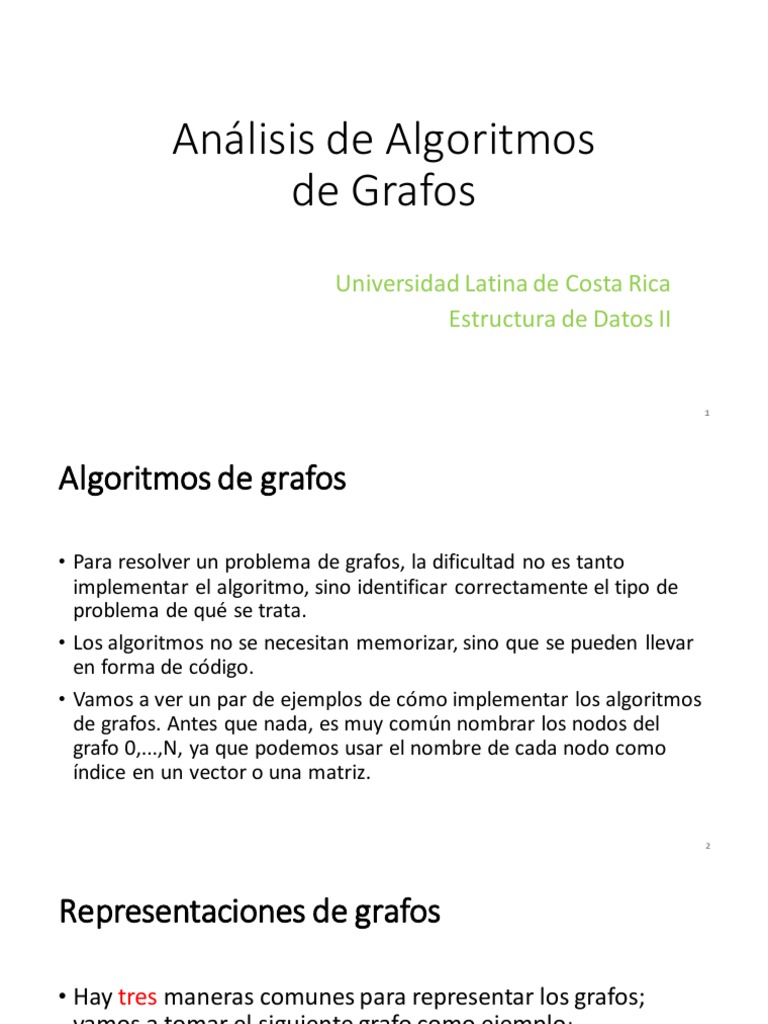 Clase 4 Algoritmos de Grafos | PDF | Algoritmos | C