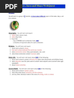 Aztec, Maya, and Incan Webquest: Goals of The Webquest | PDF | Hernán ...