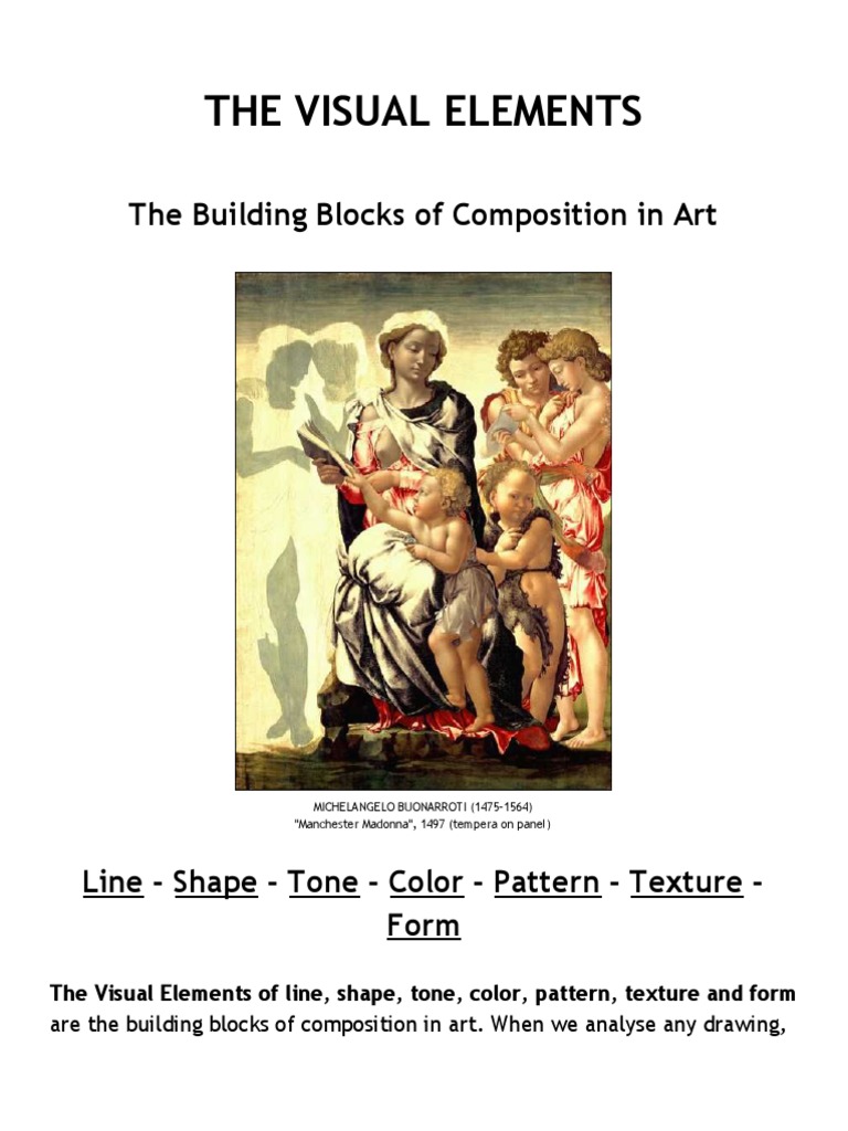 The Visual Elements of Arts | PDF | Pattern | Composition (Visual Arts)