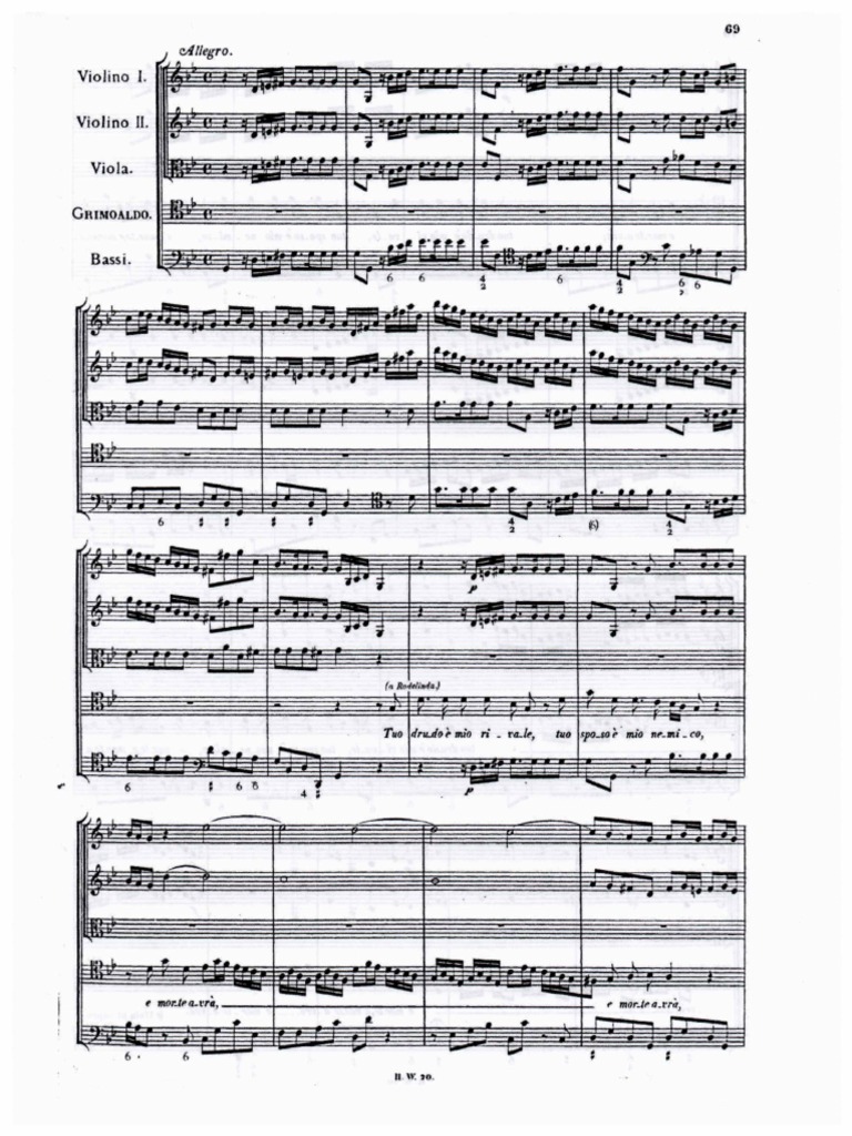 Rodellinda - Tuo Drudo e Mio Rivale | PDF