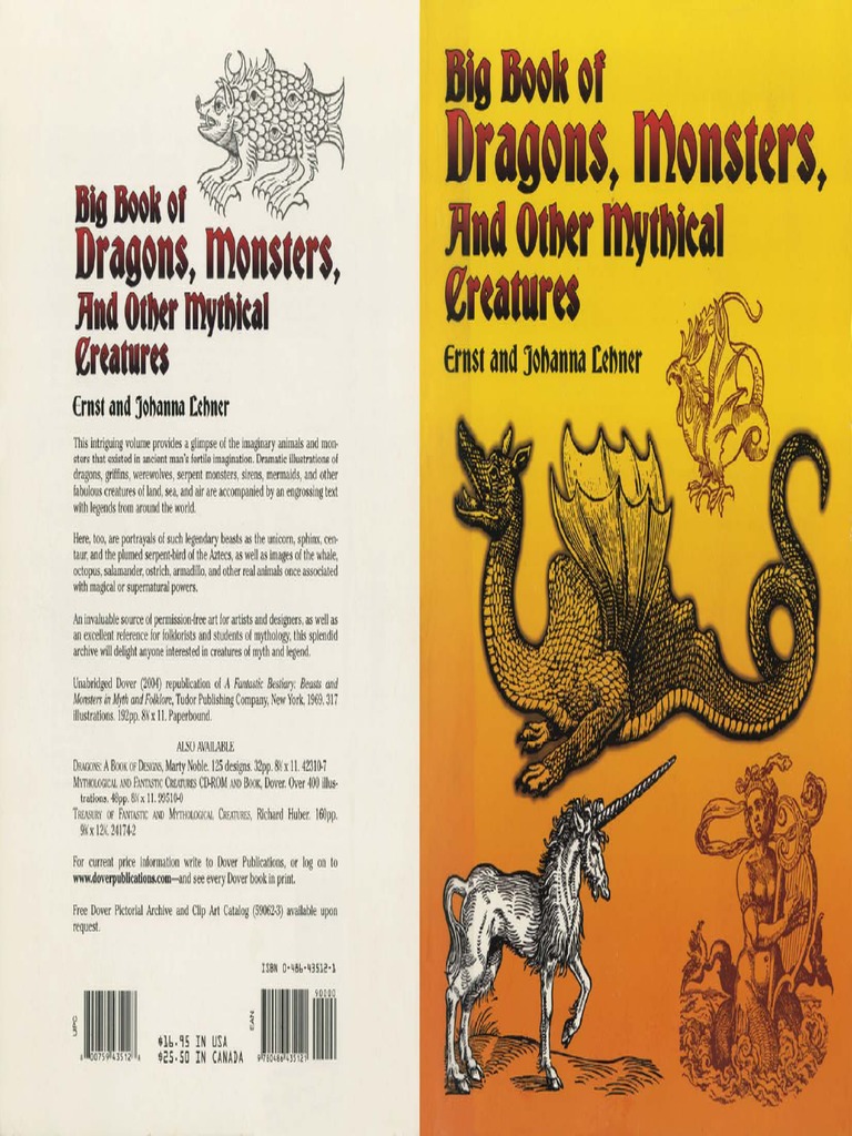 Big Book of Dragons Monsters and Other Mythical Creatures E J Lehner ...