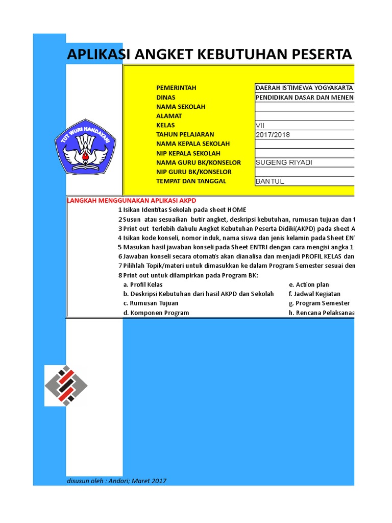 Contoh Aplikasi Akpd BK SMP-MTS | PDF